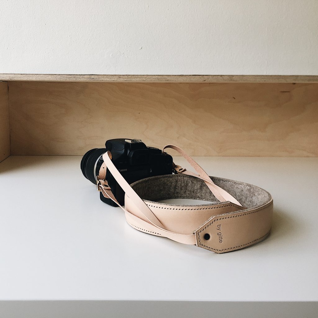 CAMERABAND NATUREL VILT / CANVAS